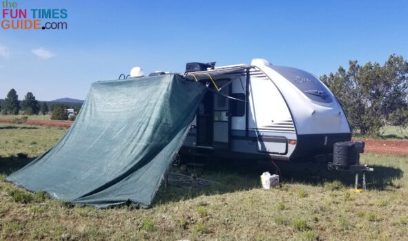 DIY RV Awning (Photos + Video To Make Your Own RV Awning Room) | RVing ...